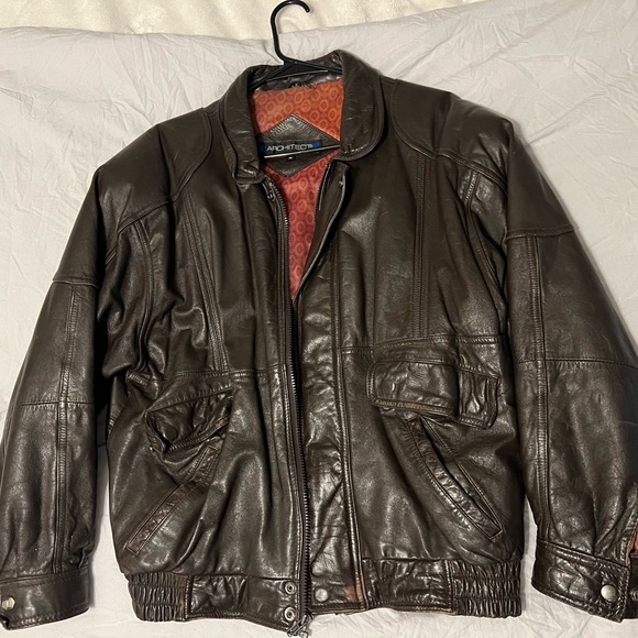 Architect | Jackets & Coats | Architect Vintage Leather Jacket | Poshmark